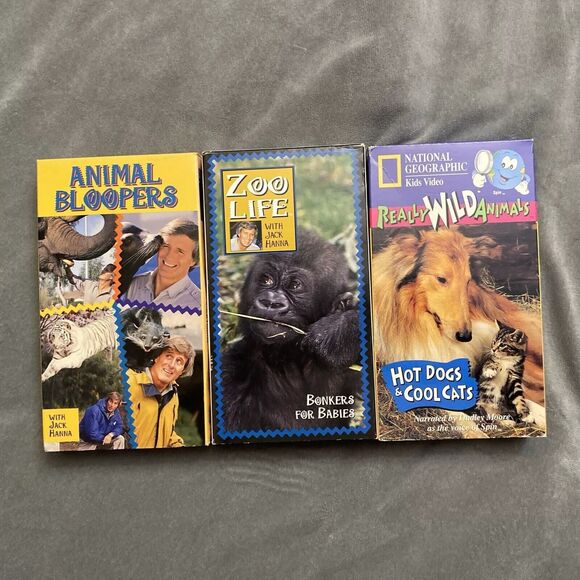 Media | Lot Of 3 Wildlife Vhs Tapes Vintage Animals Jack Hannah ...